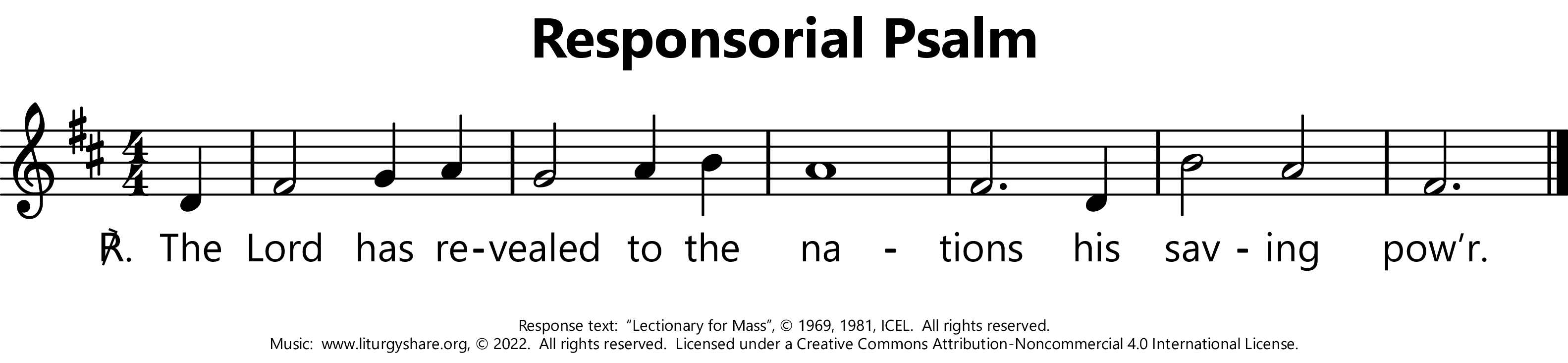 6th Sunday of Easter: Responsorial Psalm, Year B